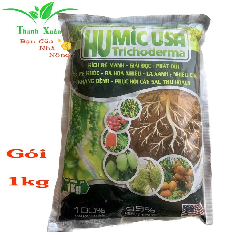 HUMIC USA Trichoderma Kích Rễ -Giải Độc Cây - Phóng Đọt gói 1kg ...