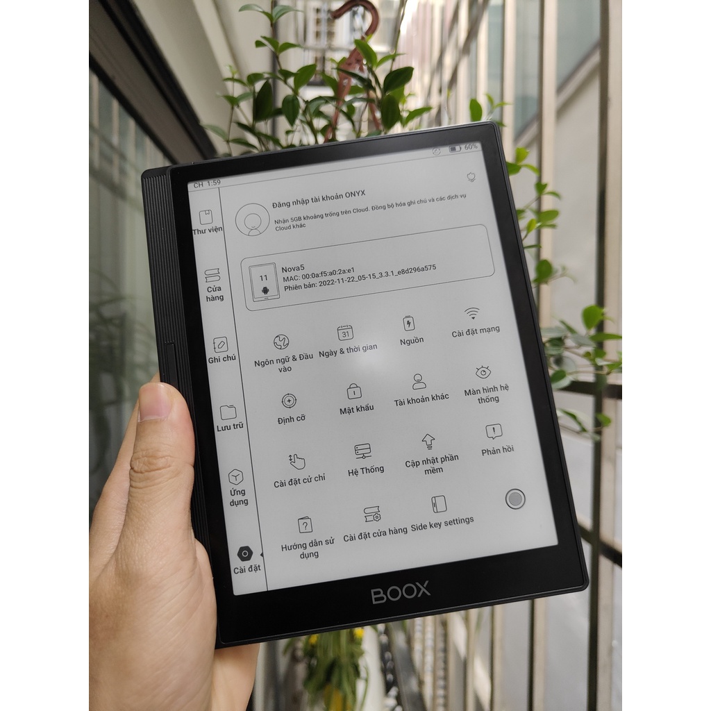 Máy đọc sách Boox Nova 5 Nova5 thế hệ mới nhất | Shopee Việt Nam