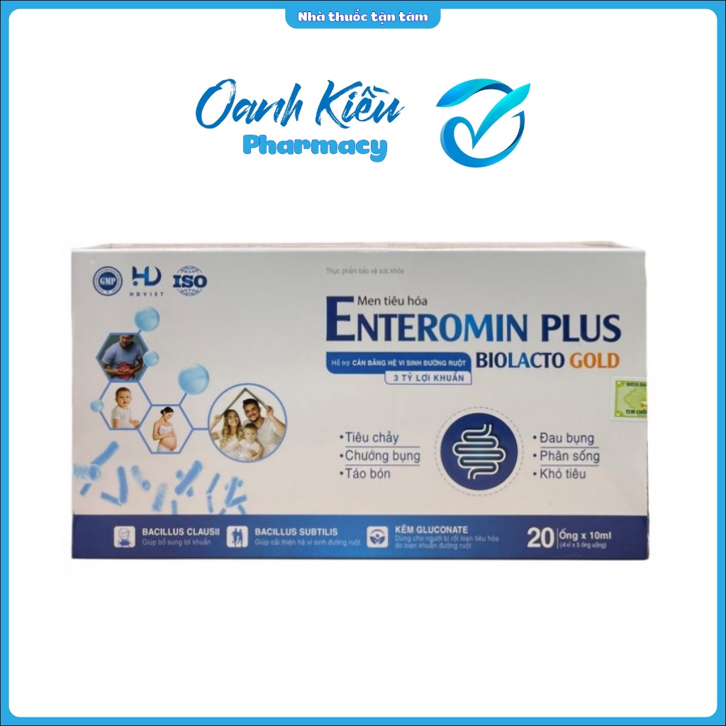 Men vi sinh Enteromin Plus – Giúp bổ sung lợi khuẩn, cân bằng hệ vi ...