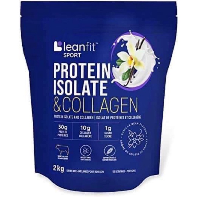Bột Protein Isolate collagen Leanfit Canada/ Whey collagen Leanfit ...