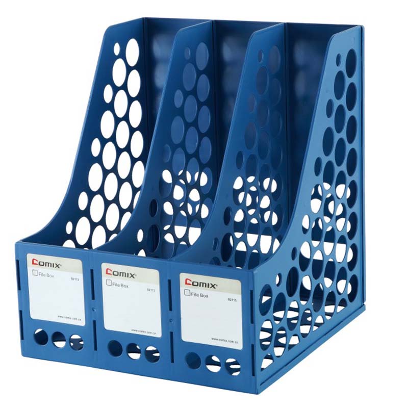 File vát nhựa 3 ngăn Comix B2113 & B2173 khổ A4 đựng tài liệu, giấy tờ ...
