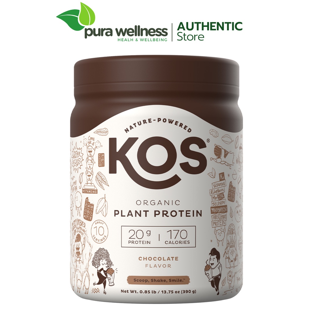 Bột KOS Organic Plant Based Protein Powder Chocolate 390g | Shopee Việt Nam