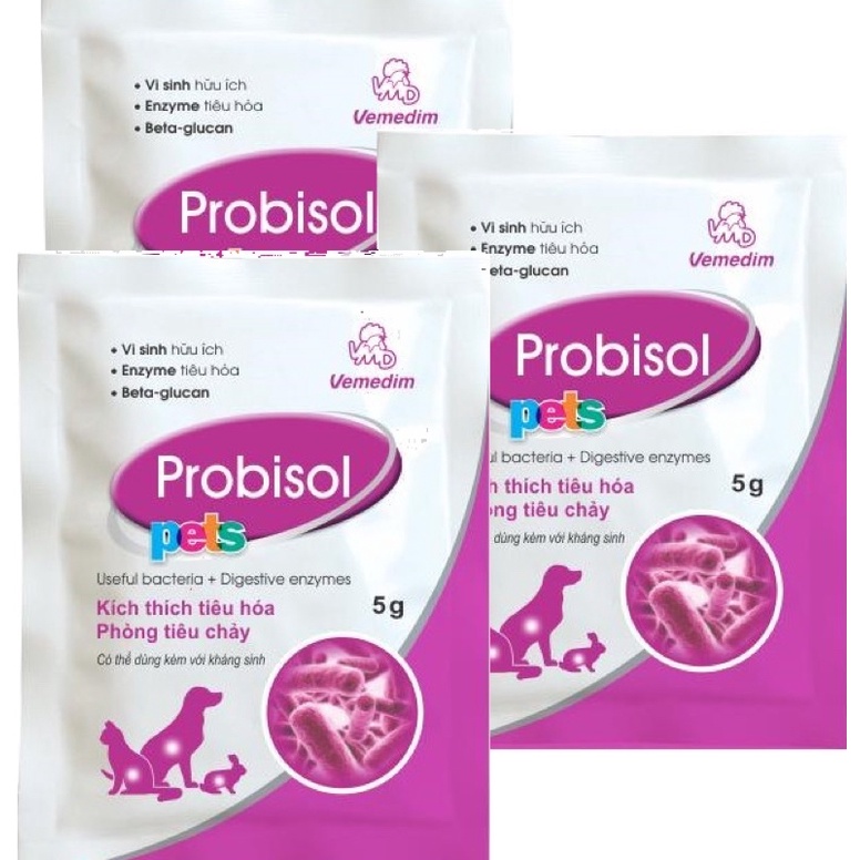 Hộp 100 gói men Probisol dành cho chó mèo | Shopee Việt Nam