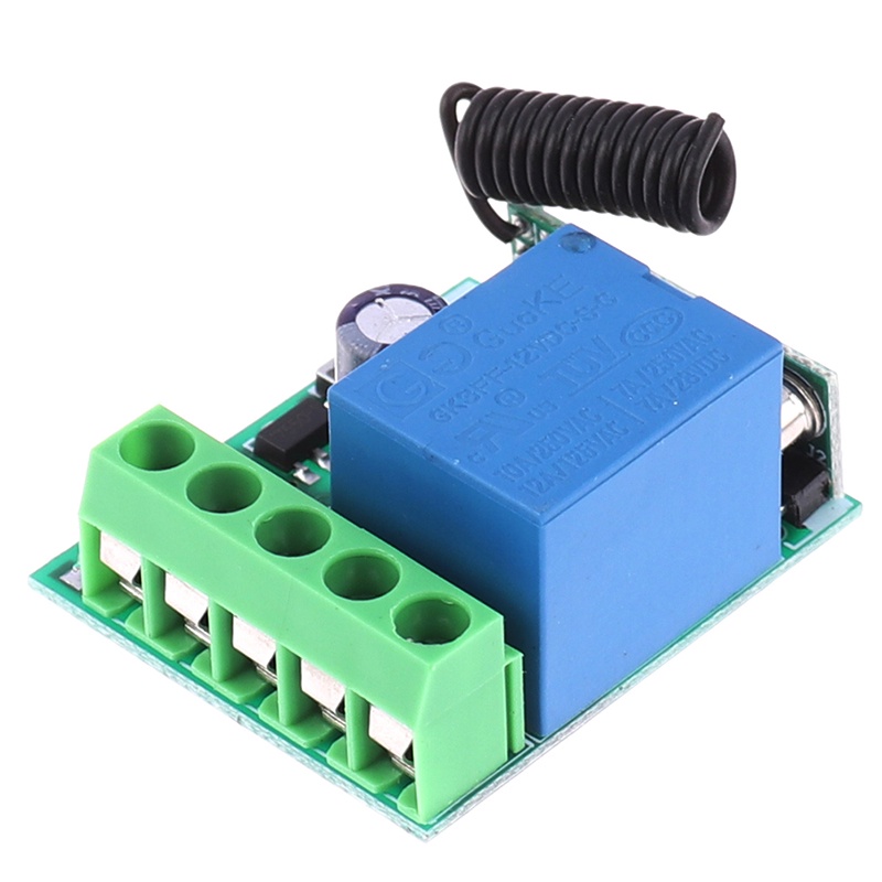 1CH Channel Wireless RF Remote Control Receiver Relay Switch DIY Module ...