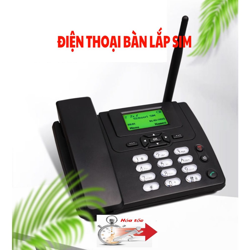 Điện thoại bàn không dây lắp sim di động, gphone, homephone ETS 3125i ...