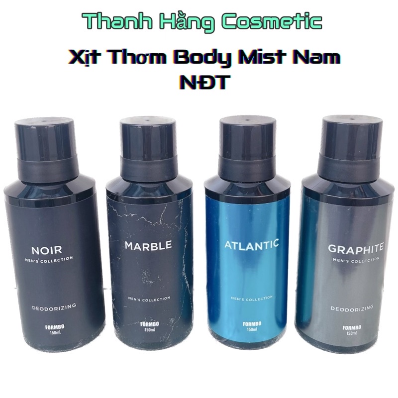 Xịt thơm body mist cho nam mẫu mới NĐT - Mùi hương nam tính, khử mùi cơ ...