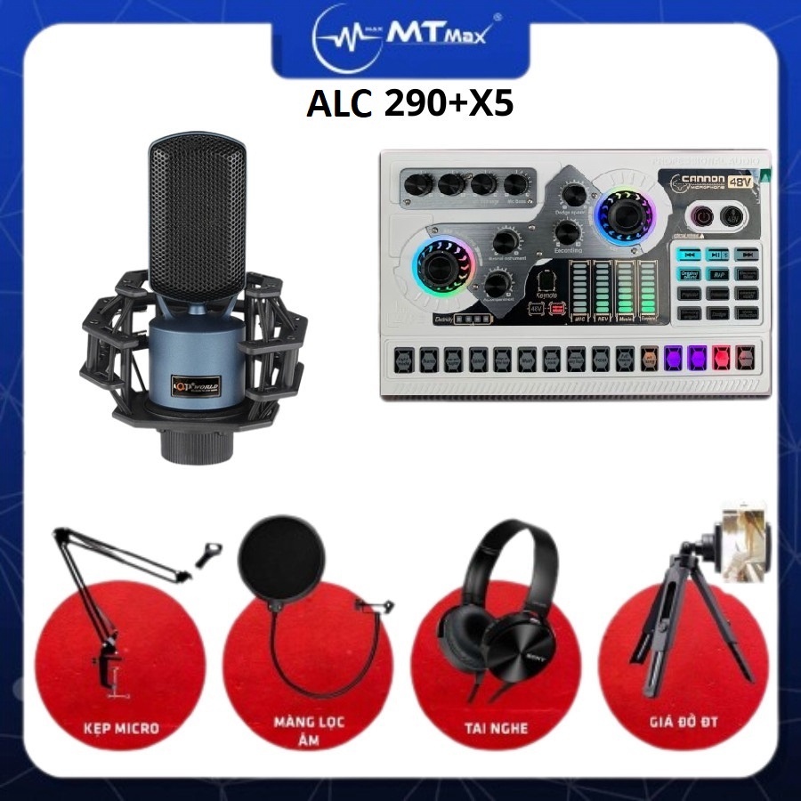 [Sound card hot 2024] Full Combo Sound Card X5 Autotune Và Micro Thu Âm ...