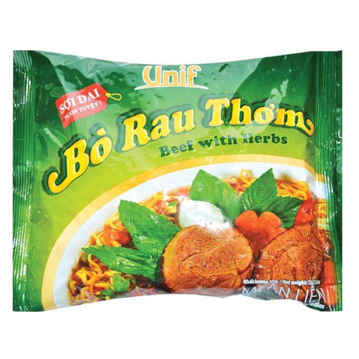 Mì Unif bò rau thơm gói 72g | Shopee Việt Nam