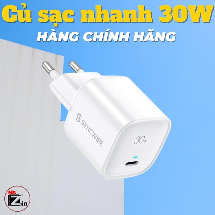 Củ sạc nhanh 30W SYNCWIRE chính hãng | Shopee Việt Nam