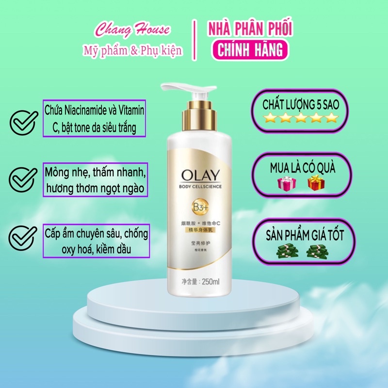 Sữa dưỡng thể Olay B3 + Retinol hàng nội địa Trung chính hãng ( Olay Retinol Body lotion ...