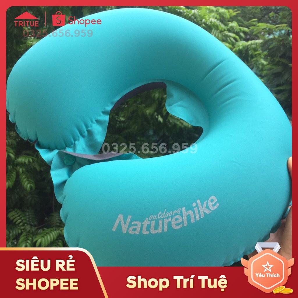 Gối hơi du lịch, gối kê cổ, gối naturehike chính hãng | Shopee Việt Nam