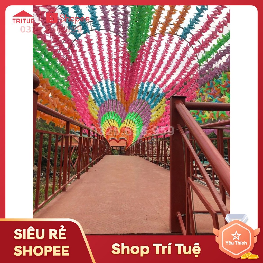 100 chong chóng nhựa 23cm kèm dây treo và chốt sắt phụ kiện, hàng có ...