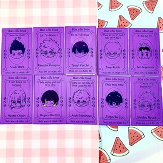 Card Blue Lock | Thẻ bài Blue Lock bóc Pack nhân phẩm | Anime Blue Lock ...