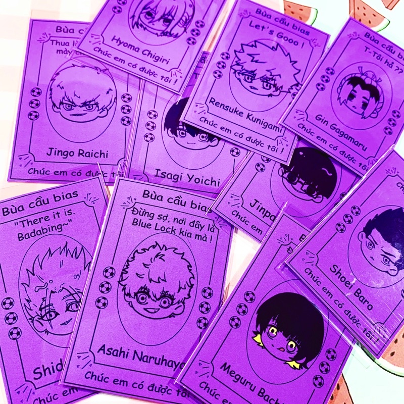 Card Blue Lock | Thẻ bài Blue Lock bóc Pack nhân phẩm | Anime Blue Lock ...