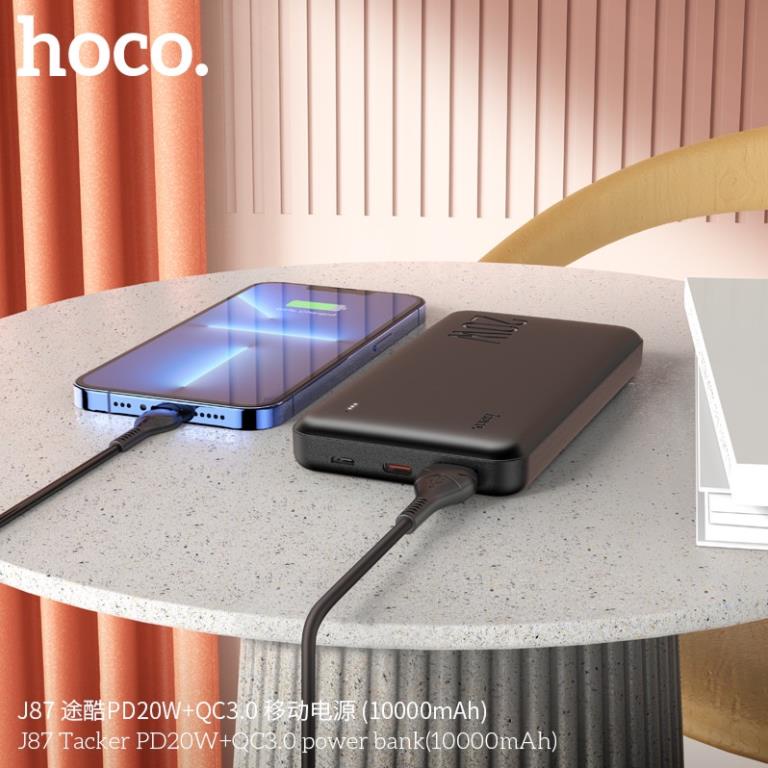 Sạc dự phòng Hoco J87 10.000mah sạc nhanh QC 3.0 và PD 20w (CHÍNH HÃNG BH 1 NĂM) | Shopee Việt Nam
