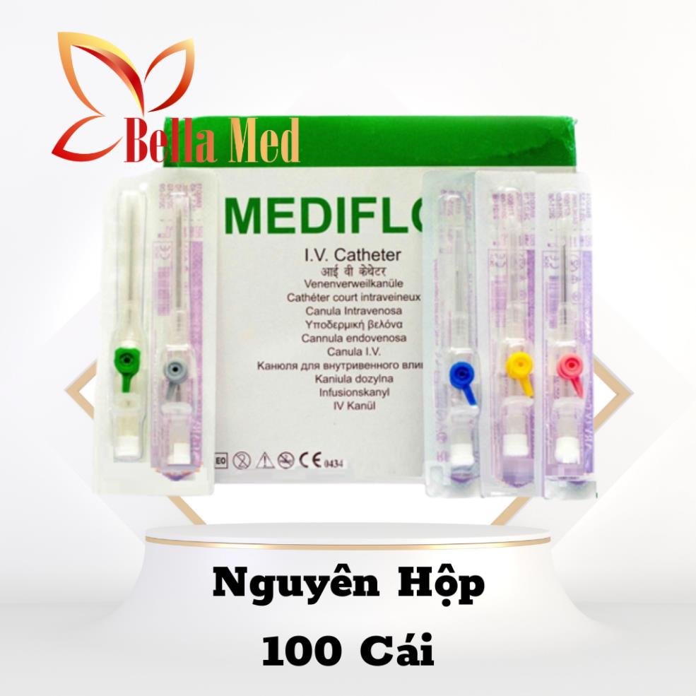 Kim Luồn Tĩnh Mạch Mediflon I.V. Catheter (Ấn Độ) - 1 hộp 100 cái ...