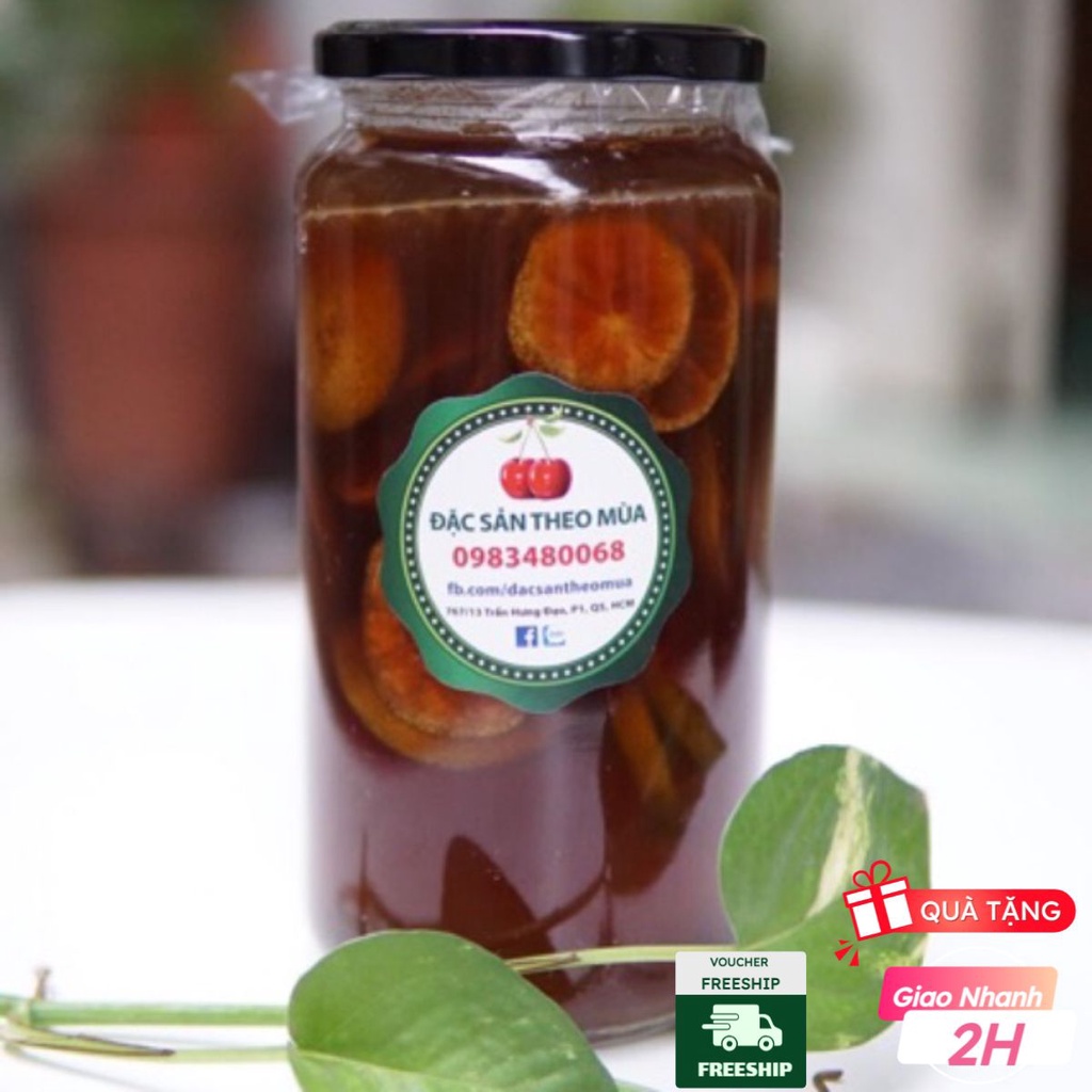 Chanh Đào ngâm 1 lít ngâm 100% bằng mật ong nguyên chất Gia Lai ...