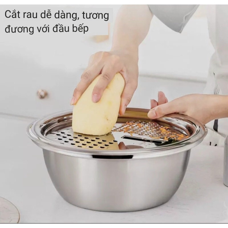 Bộ Thau Inox Bàu Rau Củ | Shopee Việt Nam