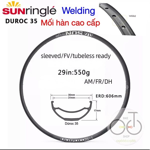 Vành Niềng Sun Ringlé Duroc 35 Welded/ Welding (mối hàn cao cấp ...