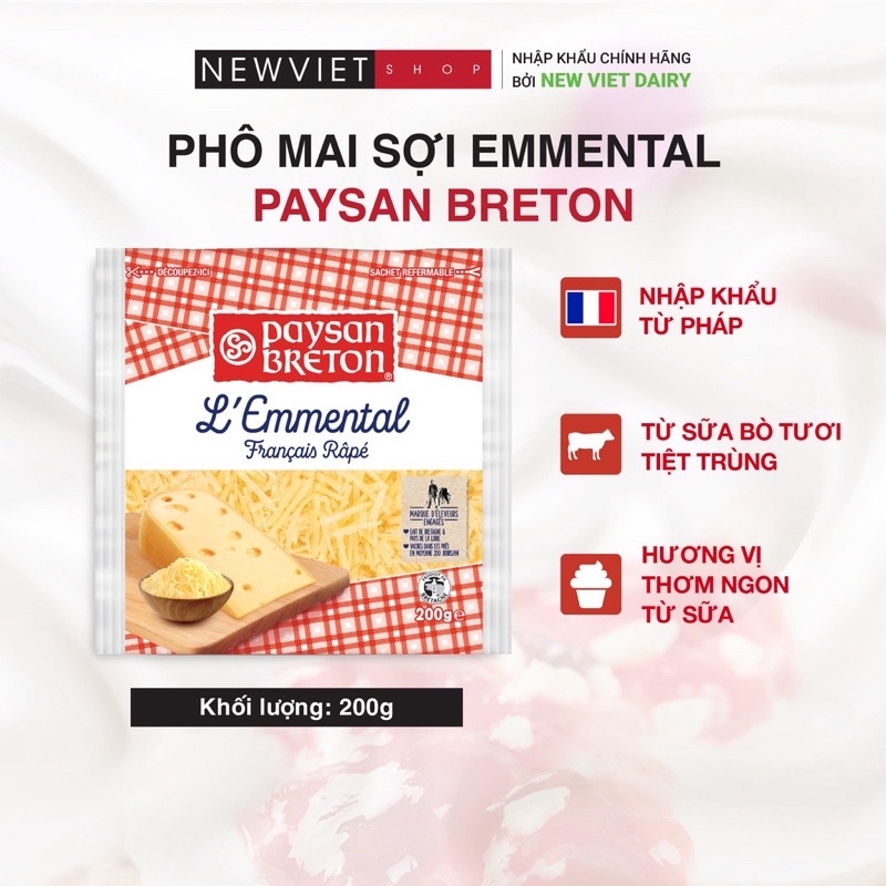 Phô Mai Sợi Paysan Breton L’Emmental 200g | Shopee Việt Nam