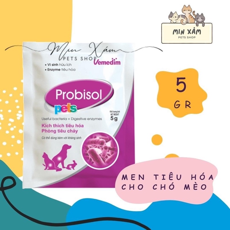 MEN TIÊU HOÁ (VI SINH) CHO CHÓ CÚN VÀ MÈO - PROBISOL PETS | Shopee Việt Nam
