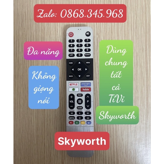 Remote Điều khiển Tivi Skyworth không giọng nói( Dùng chung tất cả Tivi Skyworth) | Shopee Việt Nam