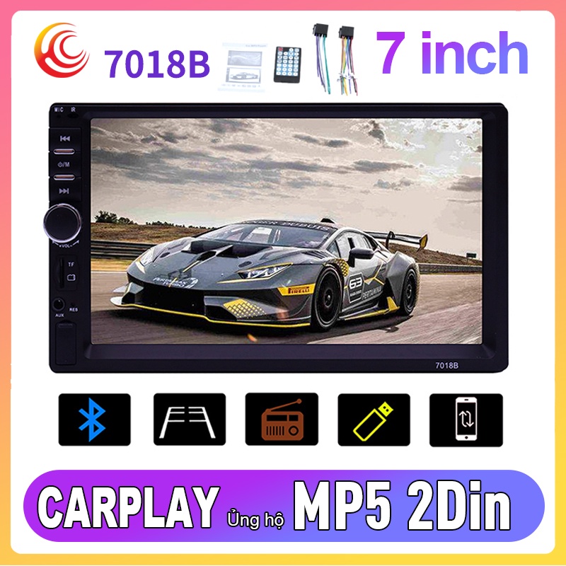 7 inch Xe MP5 Player Bluetooth Radio Quay lại Camera HD Video Play Cảm ...
