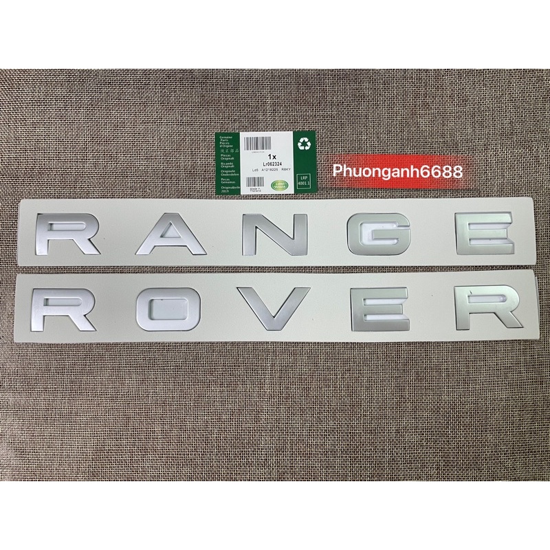 Chữ Range rover - Tem Range rover - Logo range rover - Evoque - tem xe ...