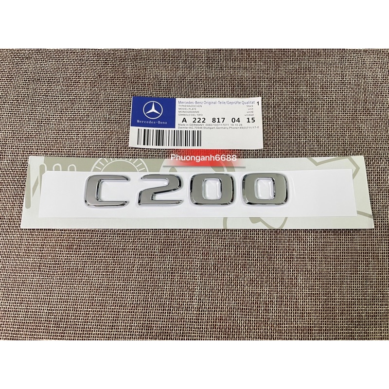 Chữ c200 amg , tem c200 mercedes amg , Logo c200 mercedes | Shopee Việt Nam