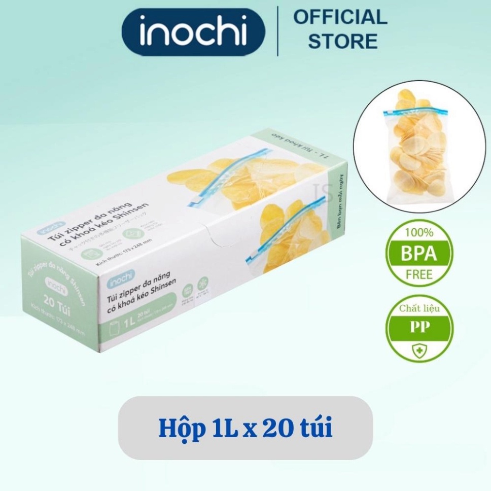 Túi zip đựng thực phẩm tái sử dụng nhật bản đa năng khóa kéo Shinshen ...