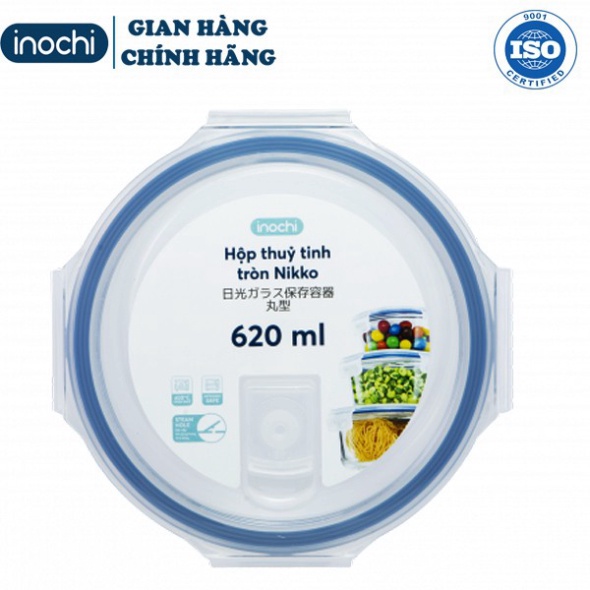 Hộp thuỷ tinh tròn Nikko 400ml-620ml-950ml Chính Hãng Inochi | Shopee Việt Nam