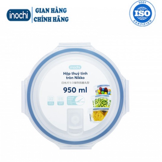 Hộp thuỷ tinh tròn Nikko 400ml-620ml-950ml Chính Hãng Inochi | Shopee Việt Nam
