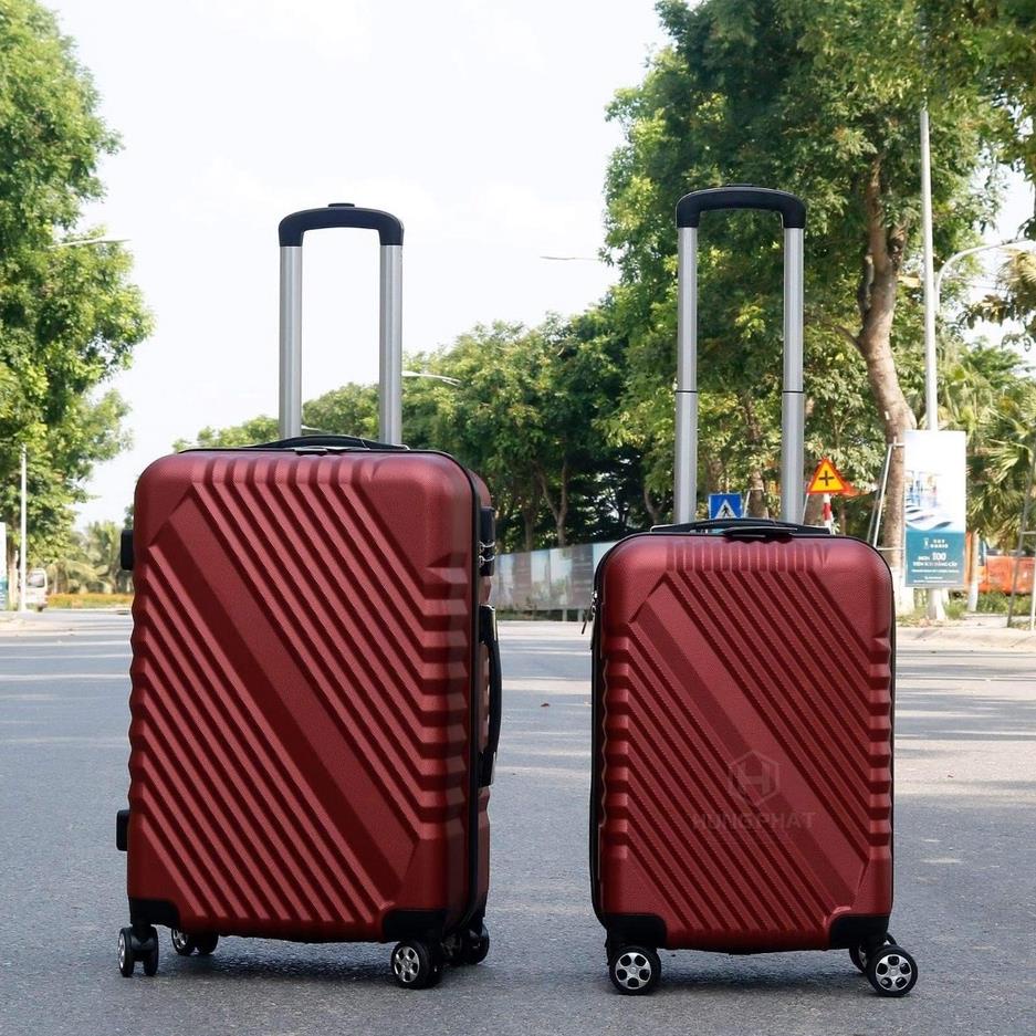 VALI KÉO size 20 xách tay, vali size 24 Ký gửi Sọc chéo Chống va đập ...