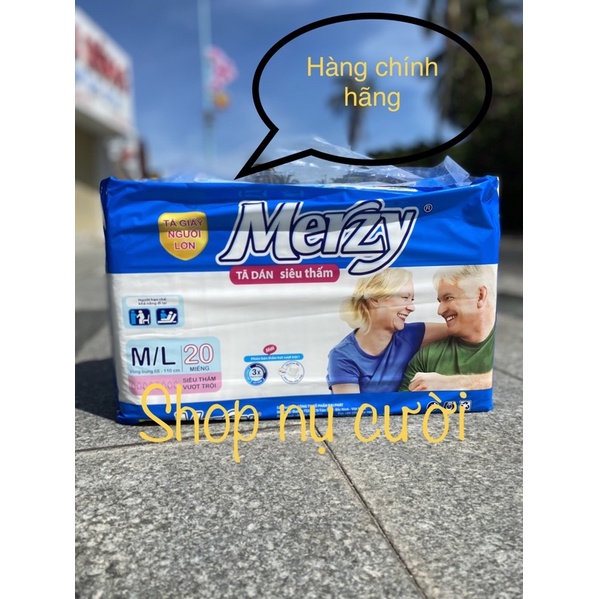 Tã dán người lớn Merzy M/L -20 miếng | Shopee Việt Nam