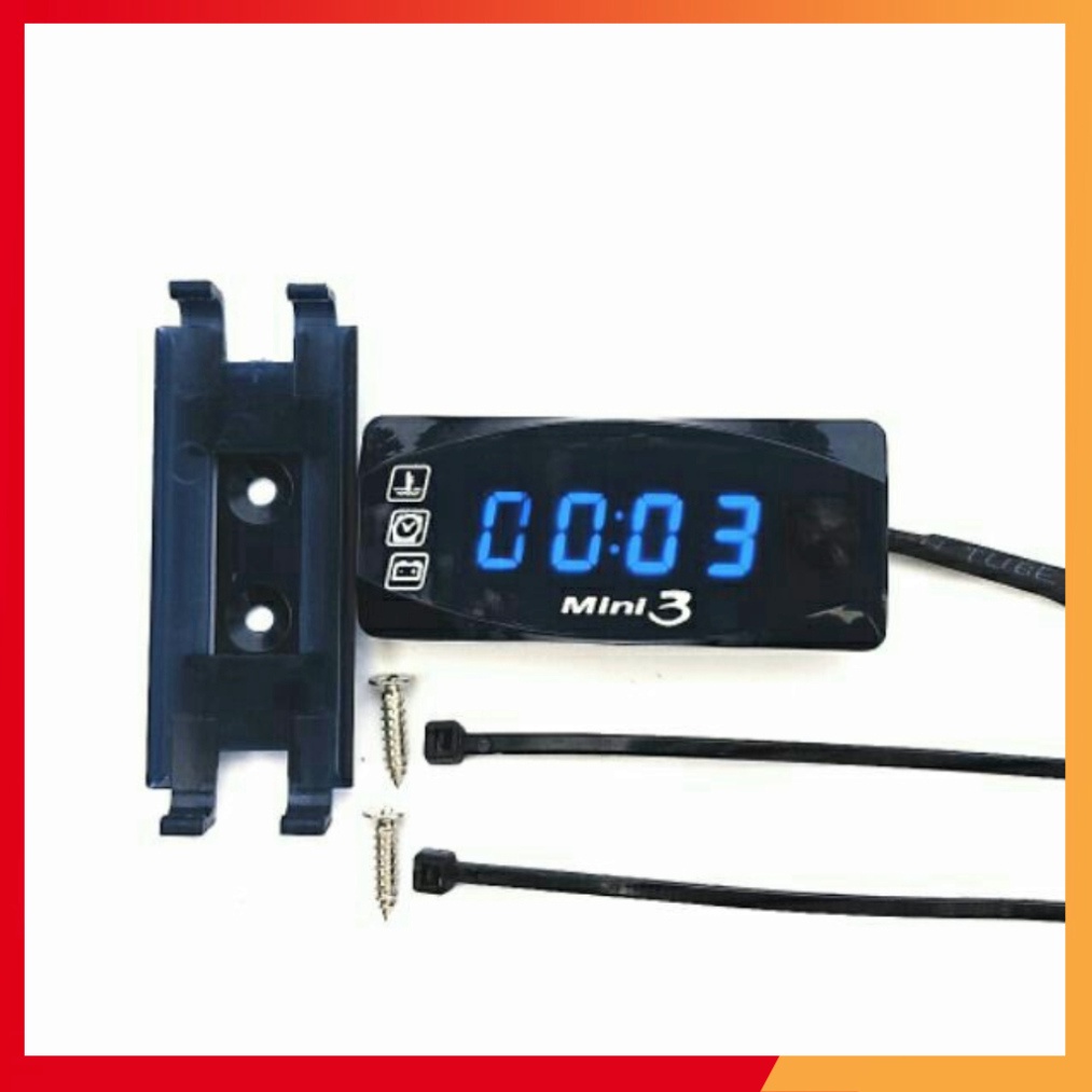 Đồng hồ Volt 3 chức năng Volt+Time+nhiệt độ - ĐỒNG HỒ BÁO VOL 3 IN 1 ...