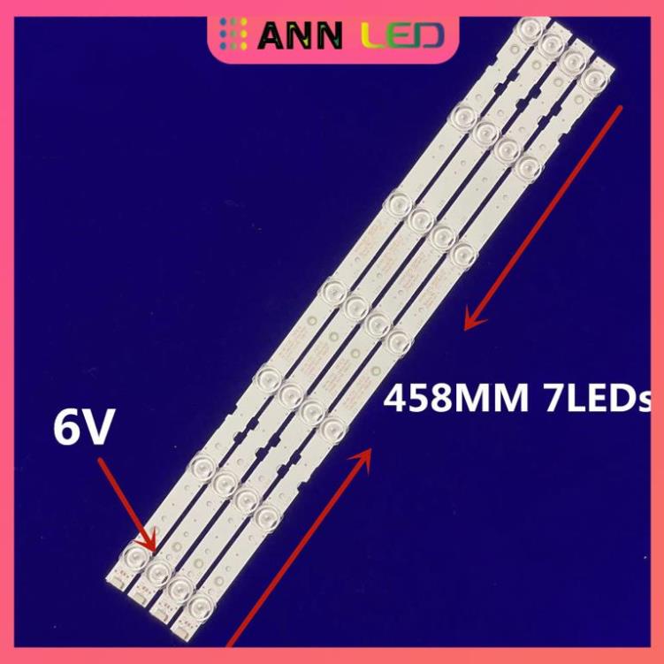 THANH LED TIVI TCL 55P65 , 55A8 , 55P8 , 50S421 50S423 - 1 BỘ 4 THANH 7 ...