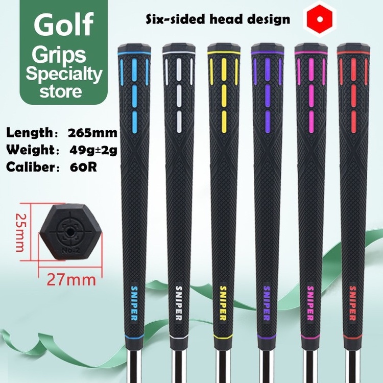 Tay cầm gậy golf SNIPER 6 cạnh . Grip golf cao su vs các rãnh kim cương ...