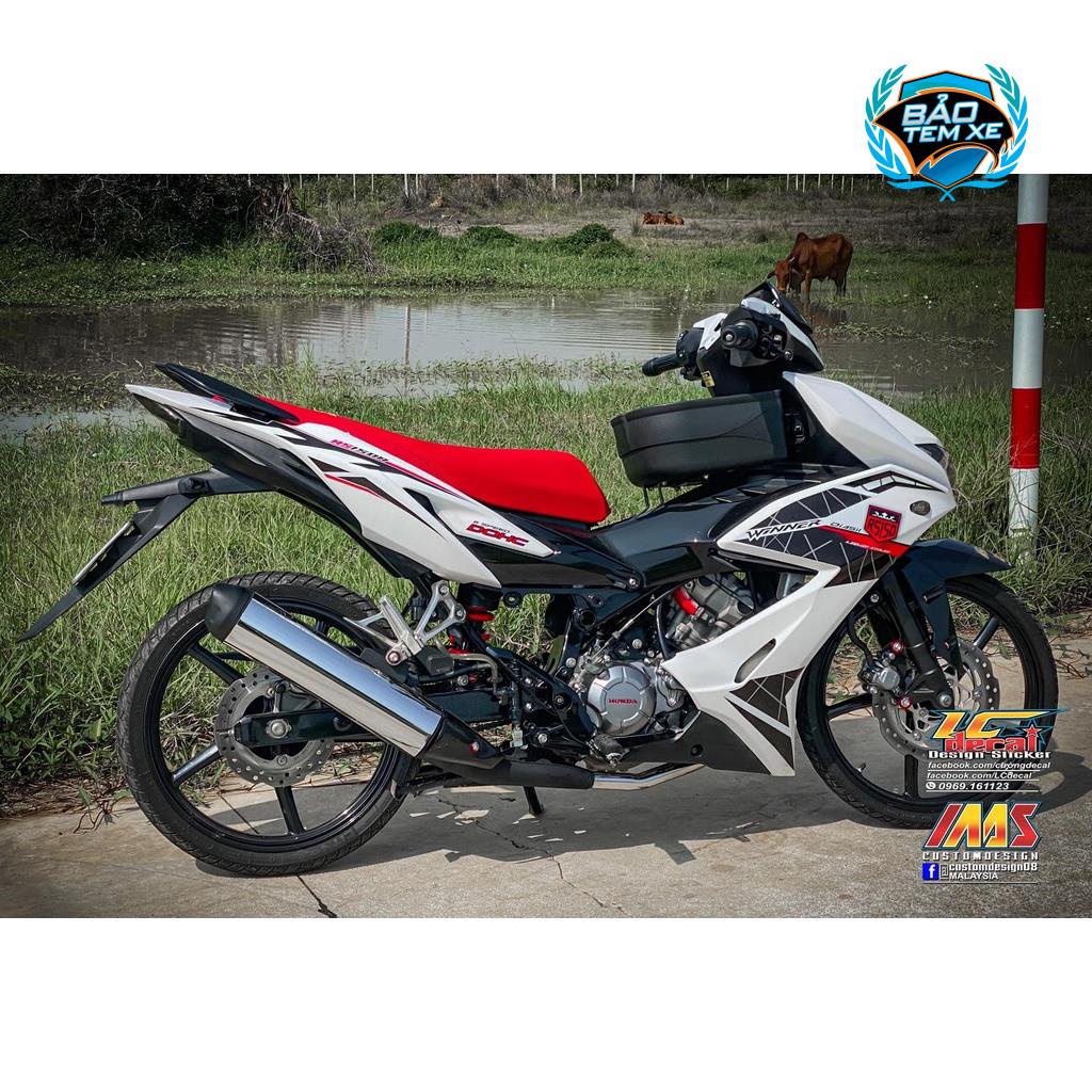 TEM RỜI mẫu RS150 cho Winner X trắng đỏ đen - không bay màu - chỉnh màu ...