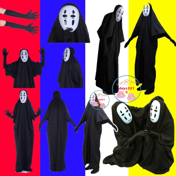 [COSPLAY VÔ DIỆN] SET BỘ quần áo hòa mình VÔ DIỆN Hayao Miyazaki SPIRITED AWAY(KAONASHI) CHO trẻ ...