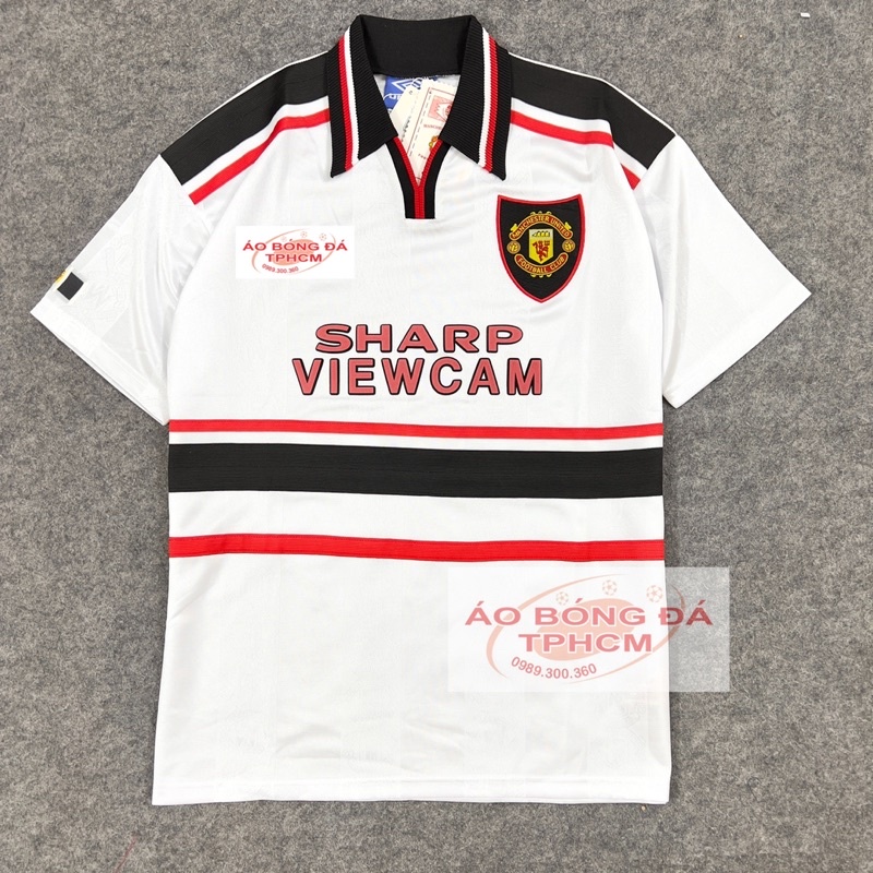 Áo Bóng Đá RETRO.MU1999- Áo Bóng Đá RETRO CLASSIC cao cấp-MU1999 Trắng ...