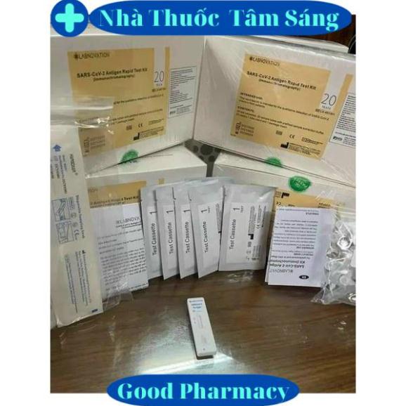 Một bộ que test nhanh covid hàng chính hãng LABNOVATION, lấy dịch mũi ...