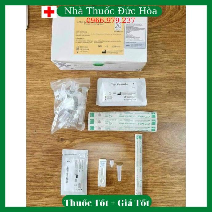 Một bộ que test nhanh covid hàng chính hãng LABNOVATION,lấy dịch mũi ...