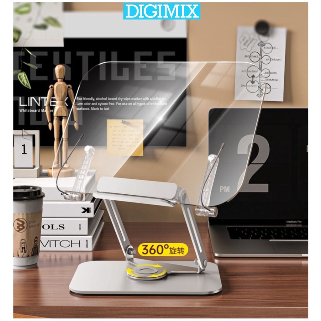 Giá kê đọc sách, kê ipad, kê laptop tản nhiệt DIGIMIX xoay 360 độ tiện ...