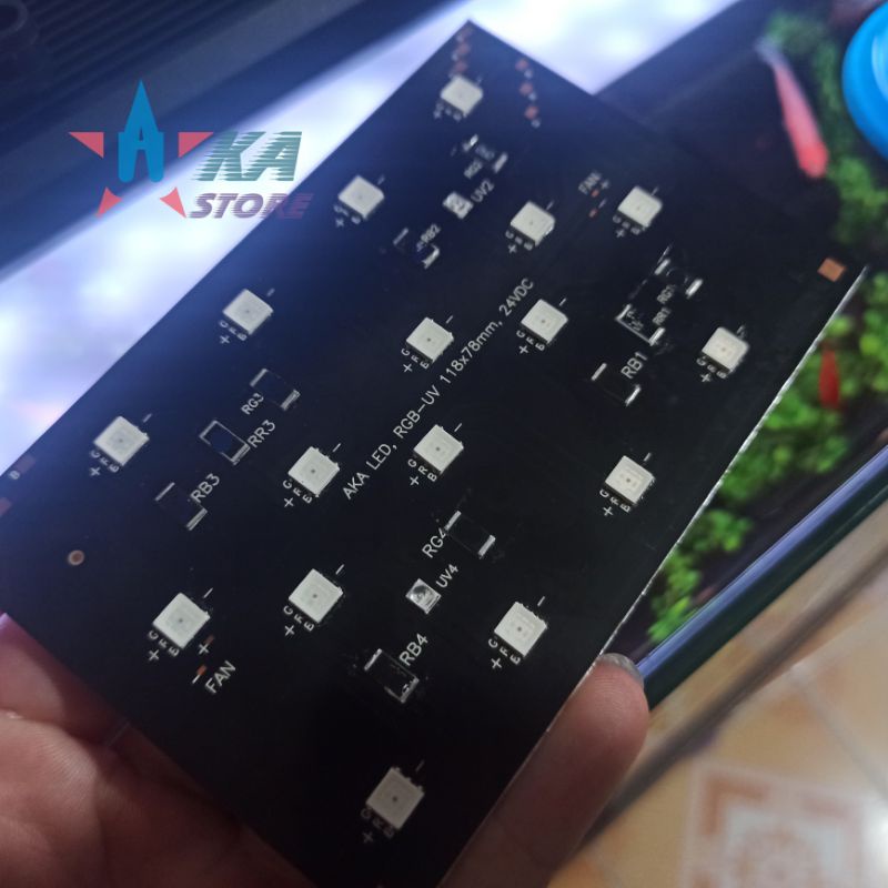 Mạch led thủy sinh, hàn sẵn led SMD 5054, RGB-UV | Shopee Việt Nam