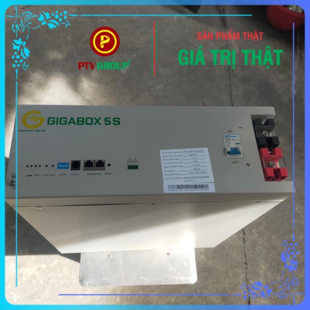 Pin lithium lưu trữ GIGABOX 5S 48V100Ah Giao tiếp Inverter Hybrid ...