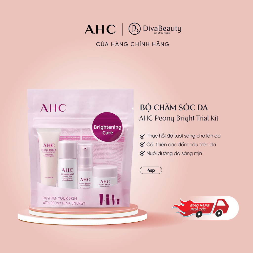 [Hỏa tốc] Bộ chăm sóc da AHC Peony Bright Trial Kit (10ml + 20ml+ 5ml ...