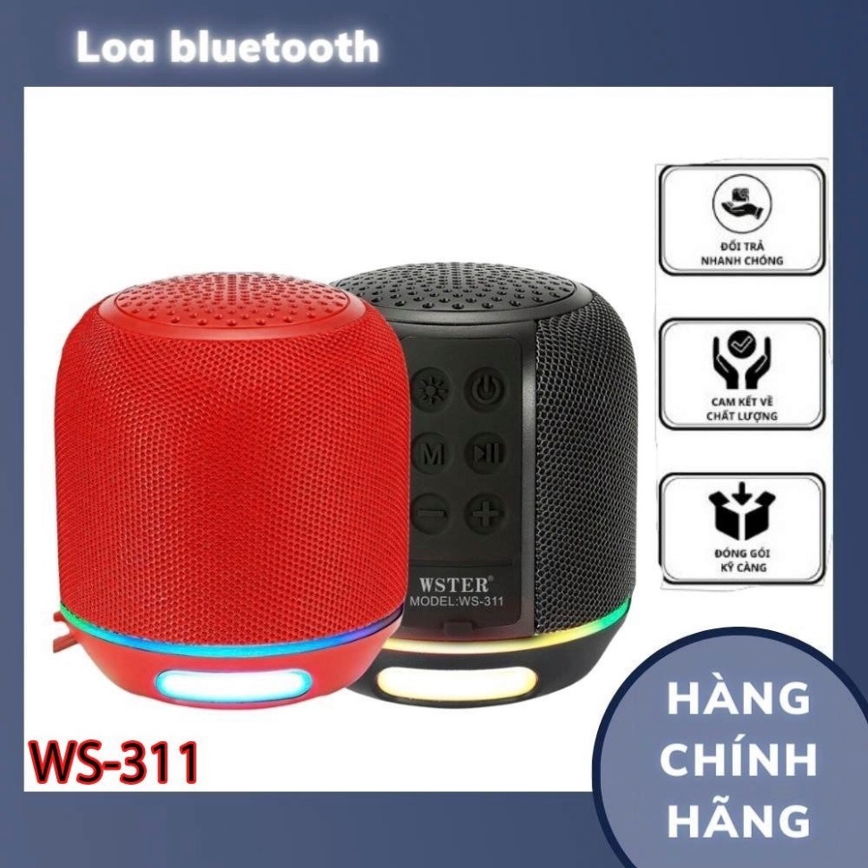 Loa bluetooth mini WSTER WS-311 âm thanh bass chất lượng chính hãng,loa ...