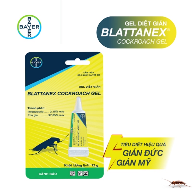 Gel diệt gián Đức chuyên dụng Blattanex Cockroach Gel Tuýp 12g- Chính ...