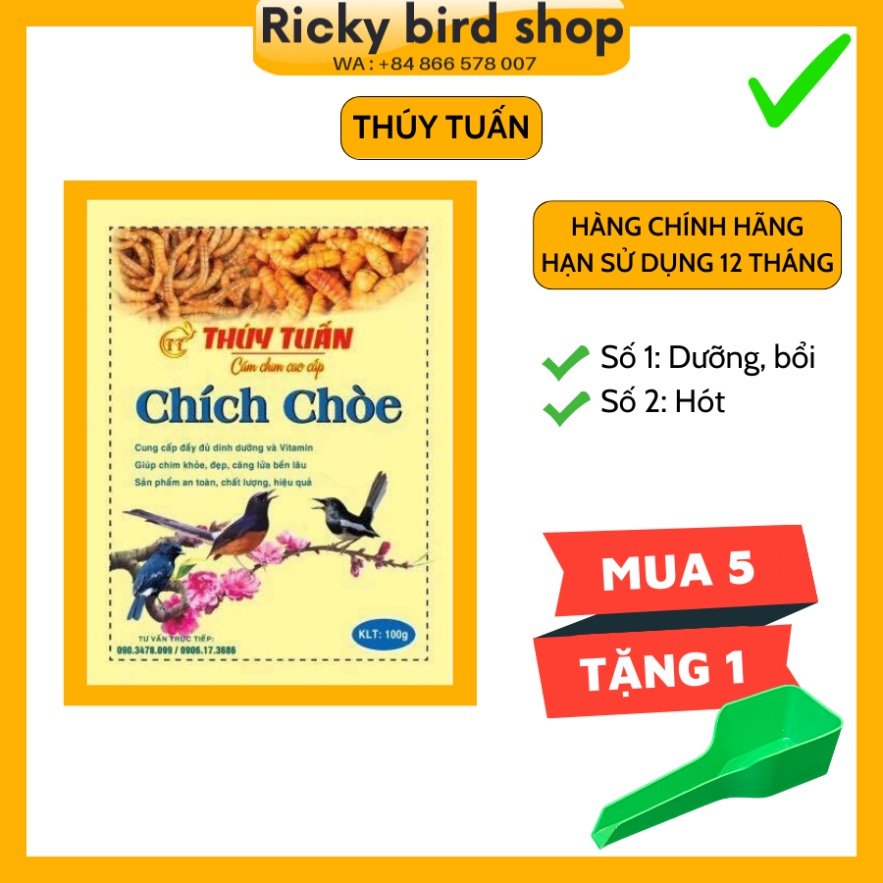 Cám chim chích chòe Thúy Tuấn số 1, 2 cao cấp chính hãng - (gói 200g ...