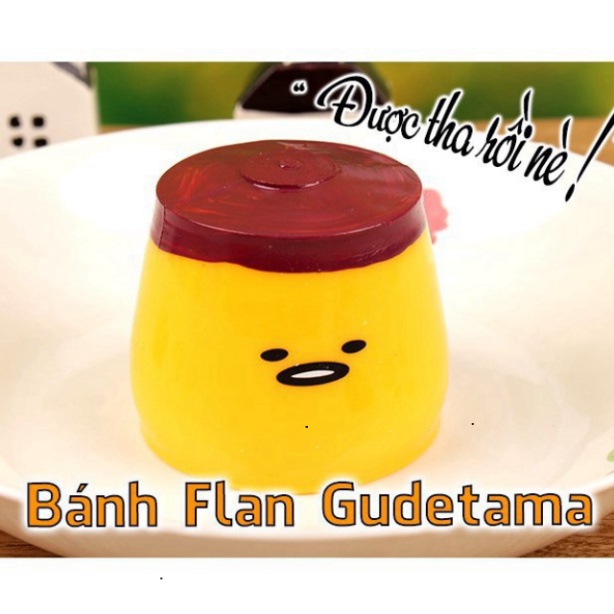 Bánh Flan - Pudding Gudetama (Tròn) GUDETAMA SQUIShY trúng trút giận ...